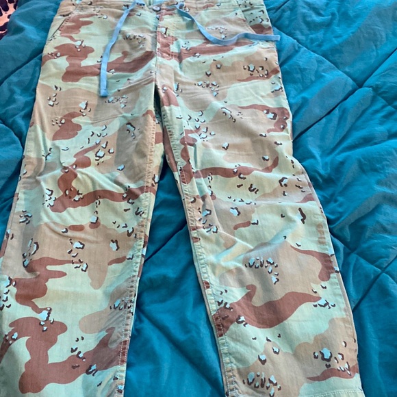 MOTHER | Pants & Jumpsuits | Mother Blue And Brown Cargo Pants With ...